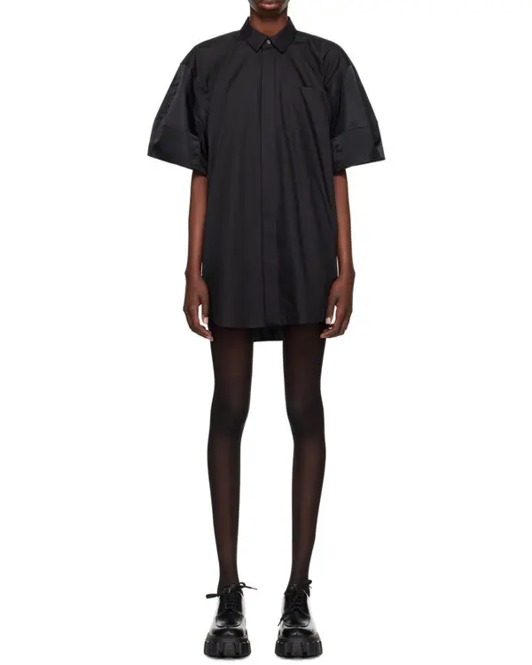 Sacai Poplin Mini Shirt Dress