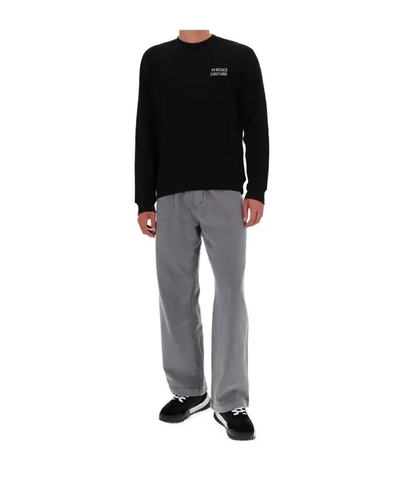 Versace Logo Crewneck Sweatshirt