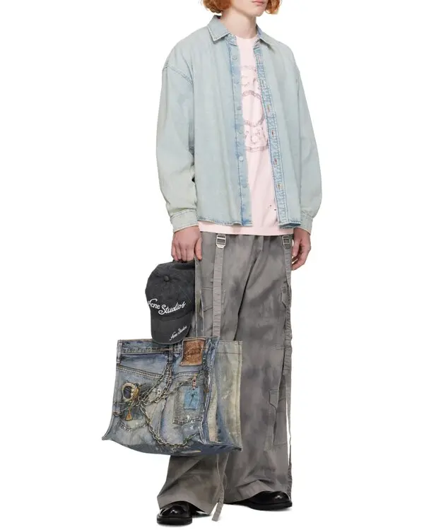 Acne Studios Buckle Detailed Wide-leg Pants
