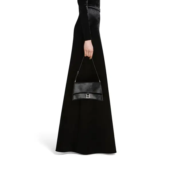 Balenciaga Crush Sling Foldover Top Small Shoulder Bag