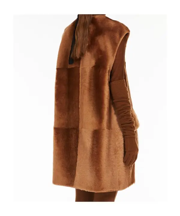 Max Mara Sleeveless Coat - Camel