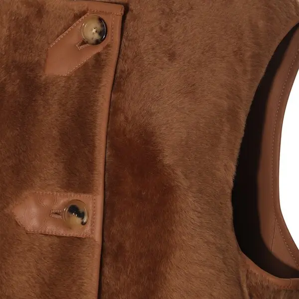 Max Mara Sleeveless Coat - Camel