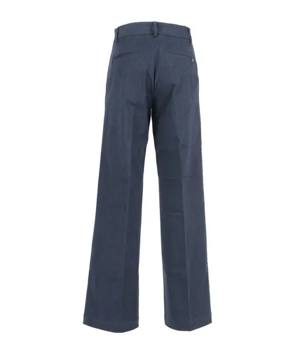 K-WAY Wide-leg Chino Trousers - Blue