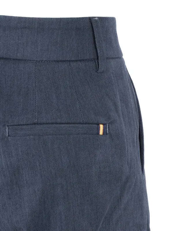 K-WAY Wide-leg Chino Trousers - Blue
