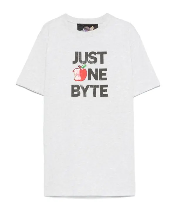 Coperni Just One Byte" Crewneck T-shirt - White