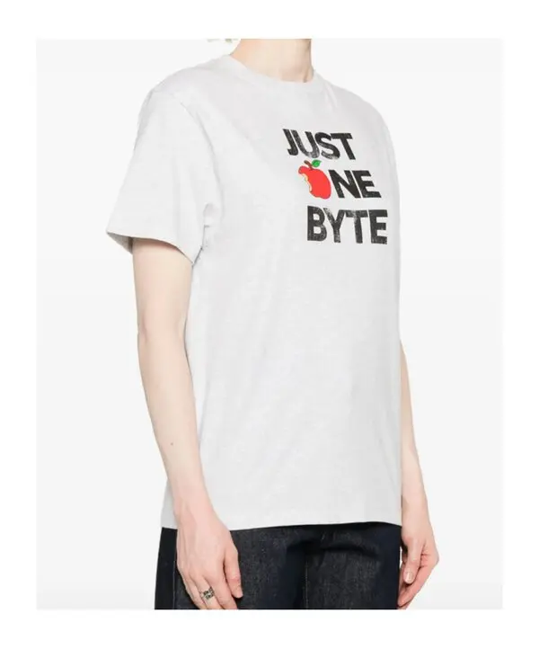 Coperni Just One Byte" Crewneck T-shirt - White