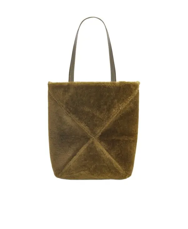 Loewe Puzzle Fold Medium Tote Bag - Deep Khaki Green
