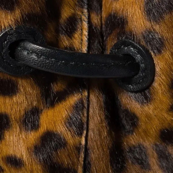 Miu Miu Leopard Print Shoulder Bag - Honey