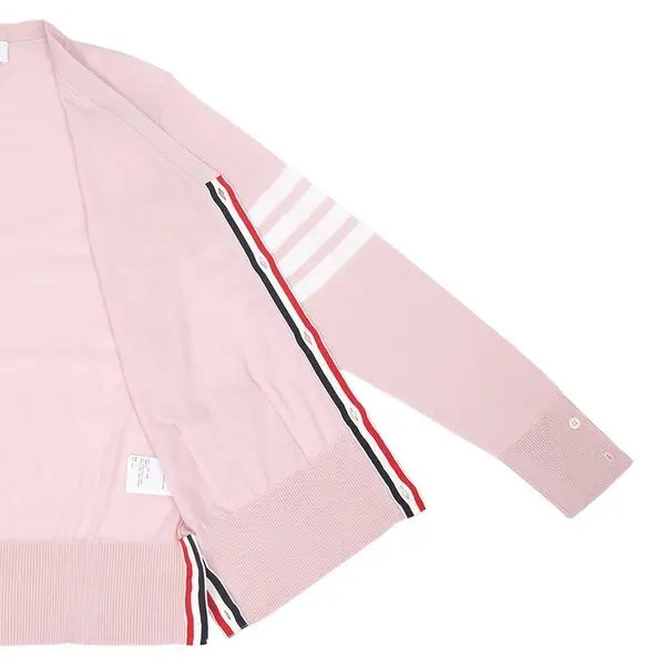 Thom Browne 4-bar V-neck Knitted Cardigan