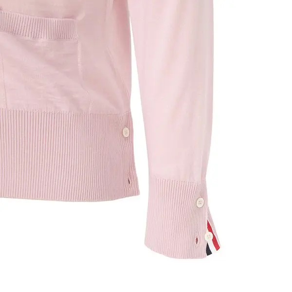 Thom Browne 4-bar V-neck Knitted Cardigan