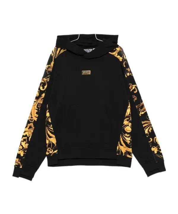 Versace Baroque Print Hoodie - Black