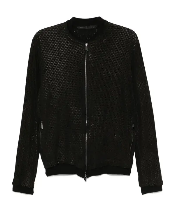 SALVATORE SANTORO Perforated Zip-up Jacket