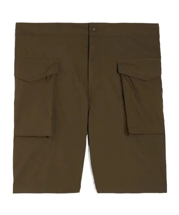 Aspesi Lou Bis Poplin Shorts - Green