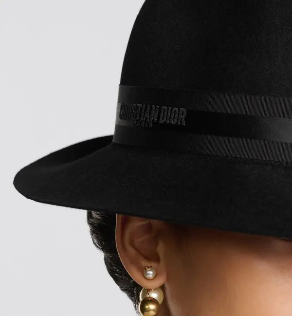 Dior Fedora Hat With Logo