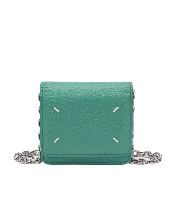 MAISON MARGIELA Logo Shoulder Bag - Blue