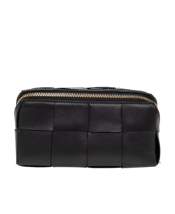 Bottega Veneta Zip-up Wash Bag - Black