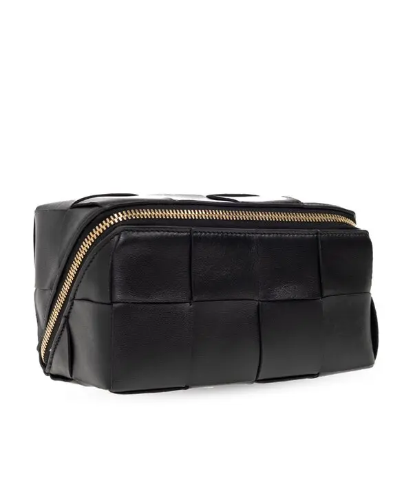 Bottega Veneta Zip-up Wash Bag - Black