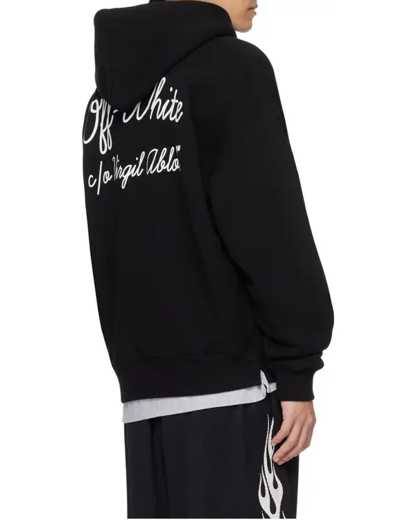 Off-White Diagonal Arrow Skate Drawstring Hoodie