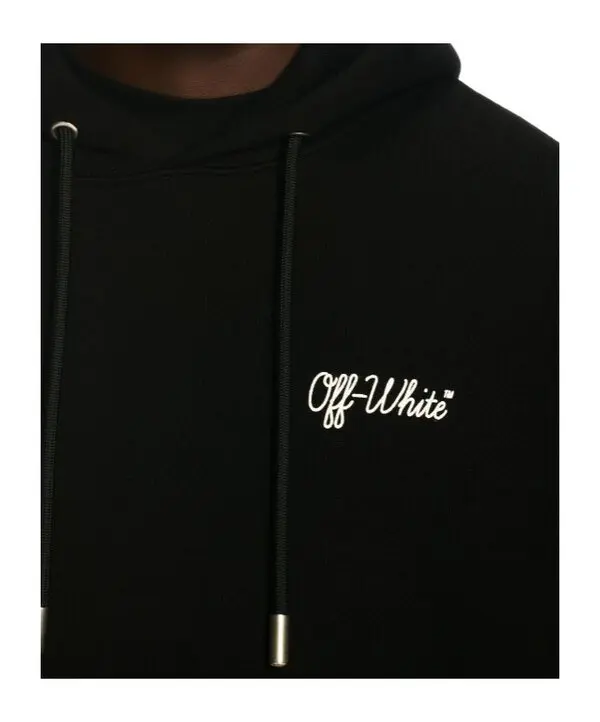 Off-White Diagonal Arrow Skate Drawstring Hoodie