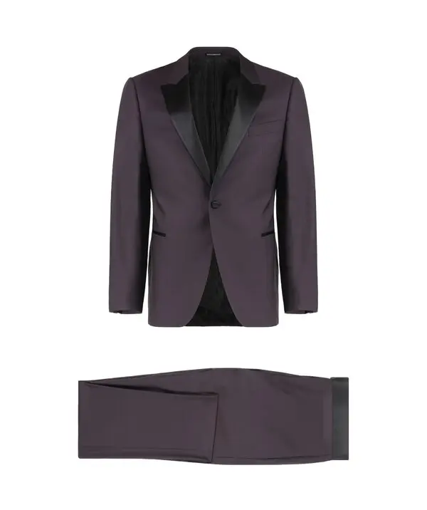 Emporio Armani Wool Two-piece Suit - Black