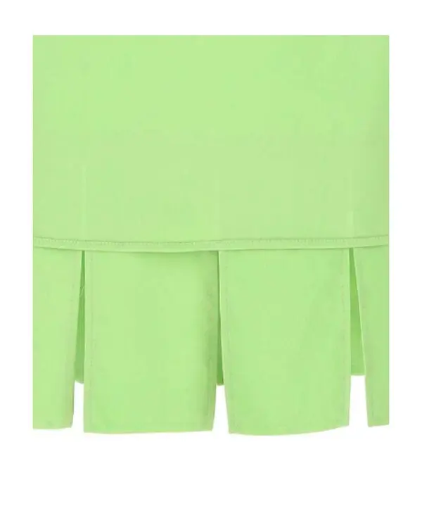 Bottega Veneta Pleated Hem Mini Skirt