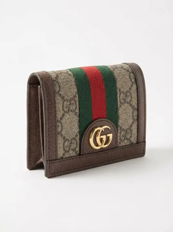 Gucci Ophidia Gg Card Case - Brown