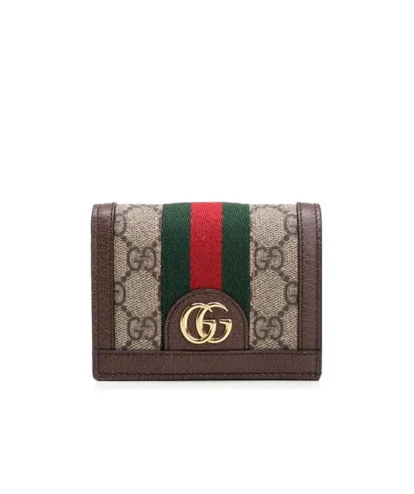 Gucci Ophidia Gg Card Case - Brown