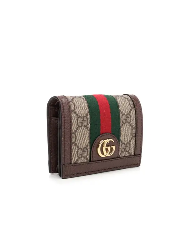 Gucci Ophidia Gg Card Case - Brown