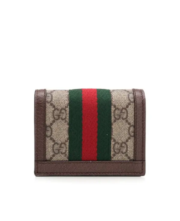 Gucci Ophidia Gg Card Case - Brown