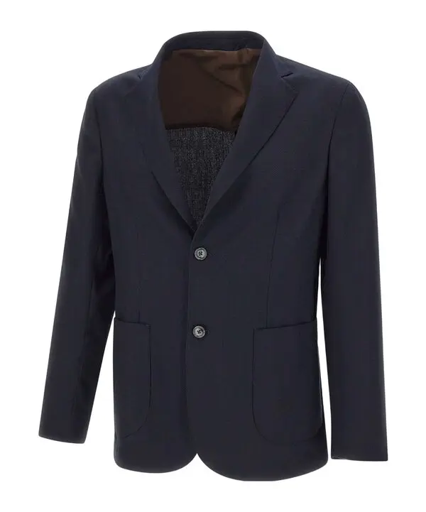 BARBA NAPOLI Easy Slim Fit Blazer - Blue