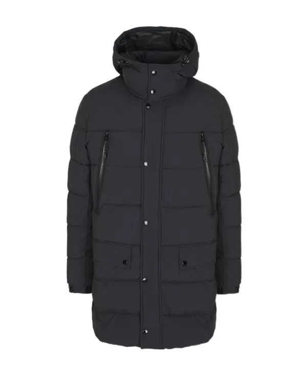 Hugo Boss Padded Longline Jacket With Removable Hood