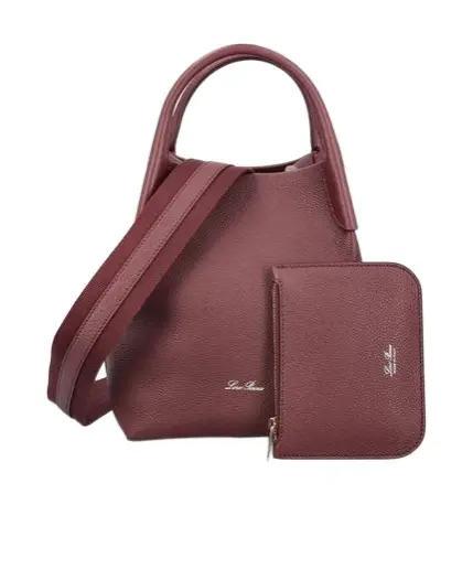 Loro Piana Bale Small Tote Bag With Logo - Red