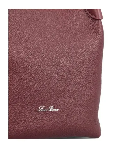 Loro Piana Bale Small Tote Bag With Logo - Red