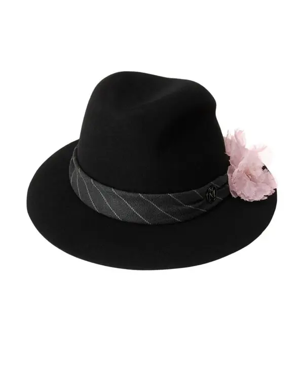 MAISON MICHEL Furfelt Flower Hat