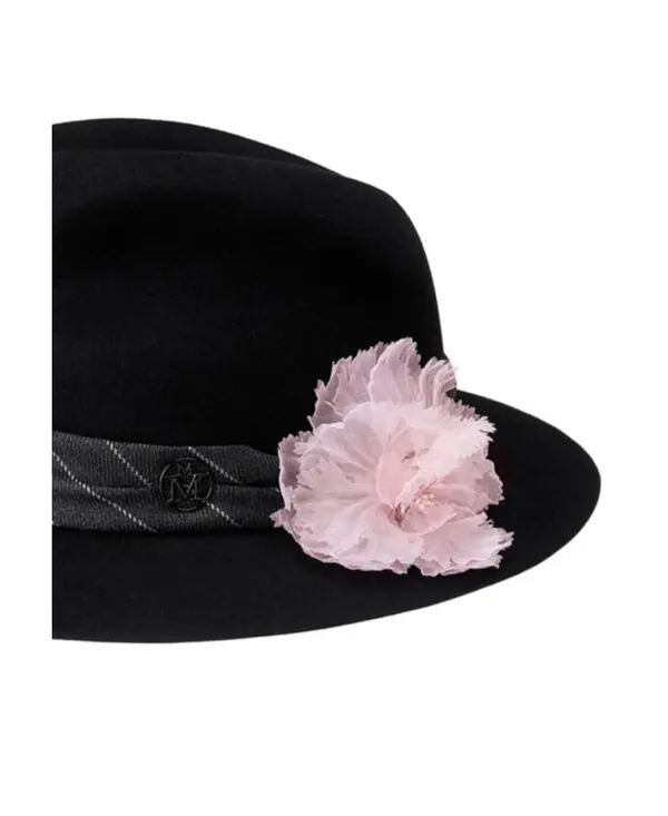MAISON MICHEL Furfelt Flower Hat