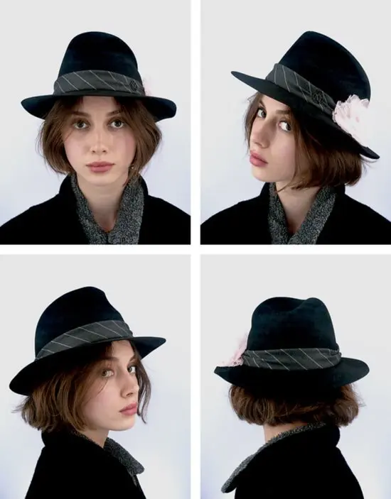 MAISON MICHEL Furfelt Flower Hat