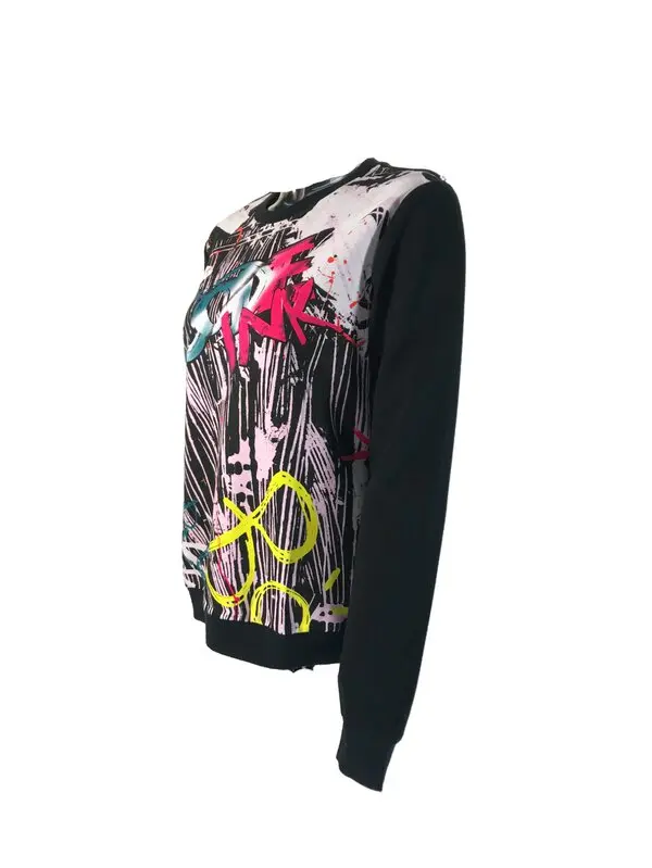 Sportmax Long-sleeved Graphic Print Pullover Hoodie