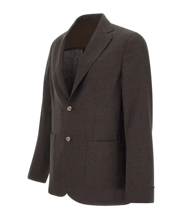 BARBA NAPOLI Easy Slim Fit Two-button Blazer - Black