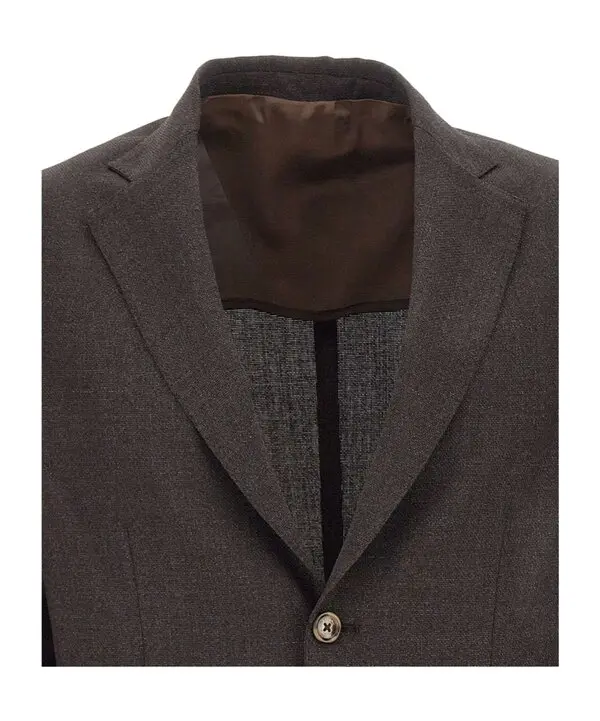 BARBA NAPOLI Easy Slim Fit Two-button Blazer - Black