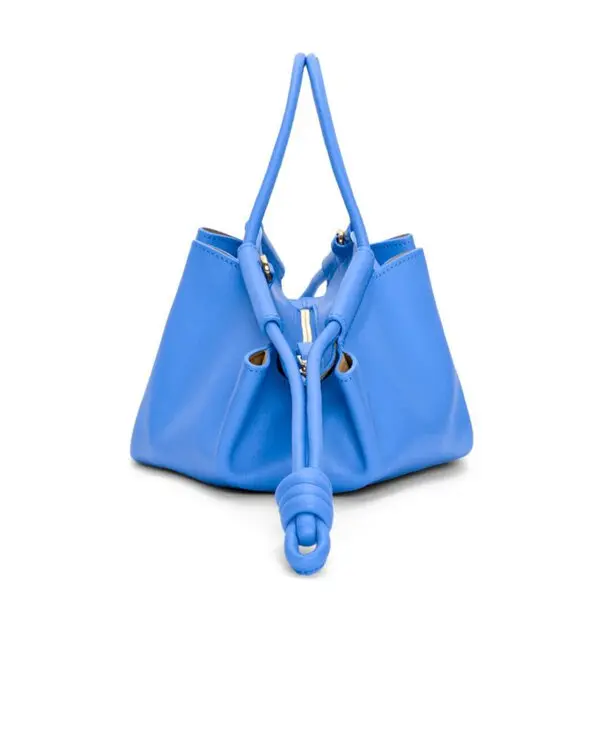 Loewe Small Paseo Bag In Shiny Nappa Calfskin - Blue