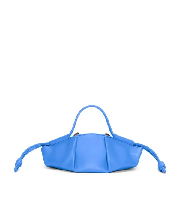 Loewe Small Paseo Bag In Shiny Nappa Calfskin - Blue