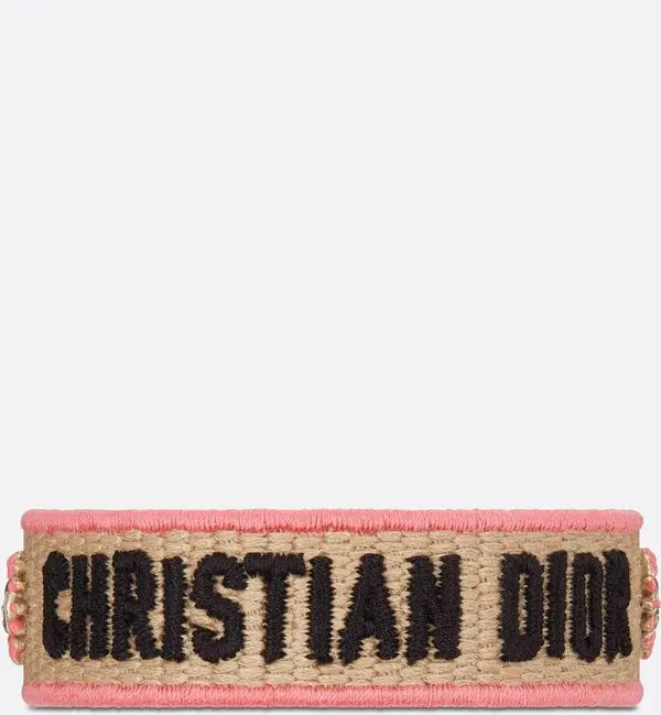 Dior Embroidered Bracelet With Tassels