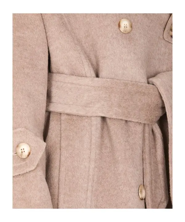 DONDUP Double Breasted Belted Coat