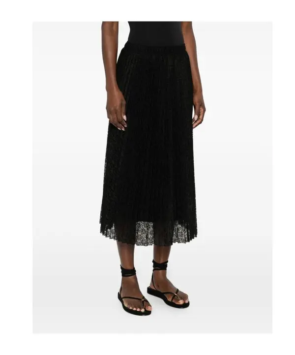 Ermanno Scervino Plissé Midi Skirt