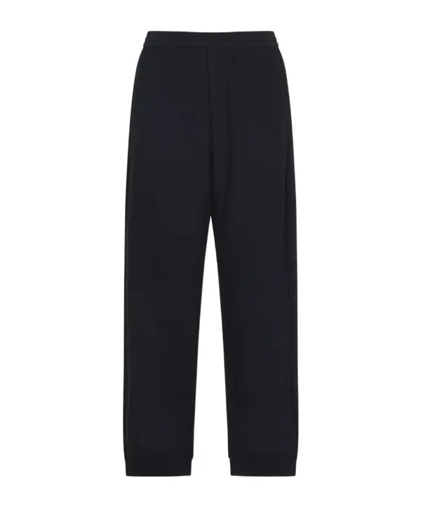 Giorgio Armani Textured Logo Trousers - Black