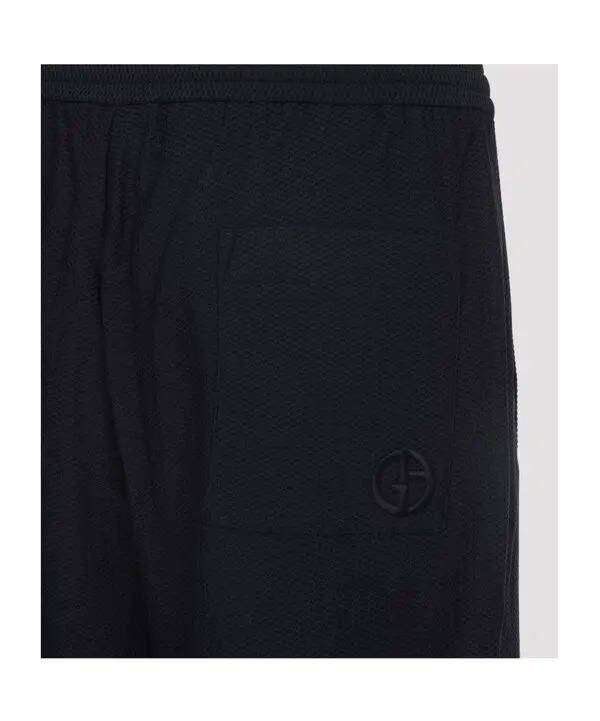 Giorgio Armani Textured Logo Trousers