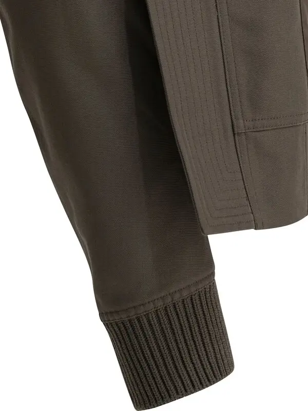 Rick Owens Long-sleeved Casual Jacket With Zip Fastening