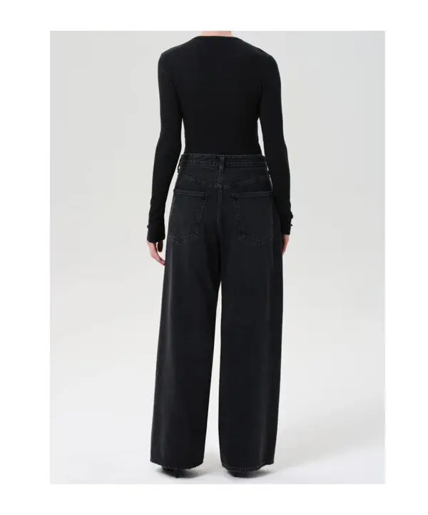 AGOLDE Mid-rise Denim Trousers - Black