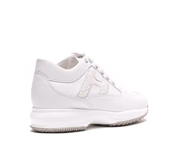 Hogan Embellished Lace-up Sneakers - White