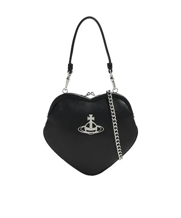 VIVIENNE WESTWOOD Belle Heart Frame Purse - Black